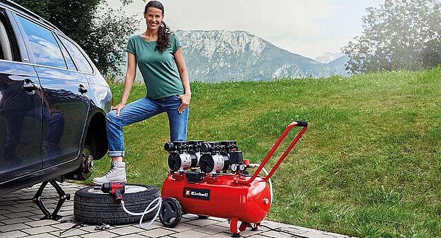 High-quality air compressors - mobile and versatile | Einhell.gt